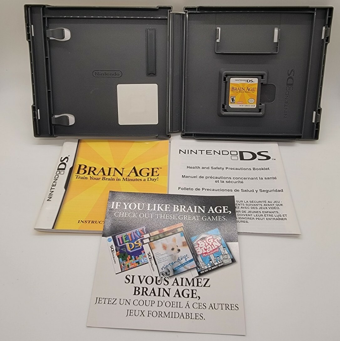 Brain Age Nintendo DS Video Game Complete w/ Manual & Inserts Tested | eBay