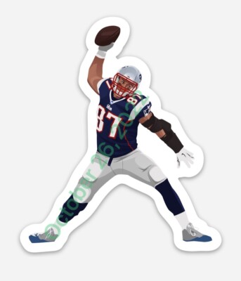 Rob Gronkowski (MAGNET) - New England Patriots NFL Vector image Hardhat ...