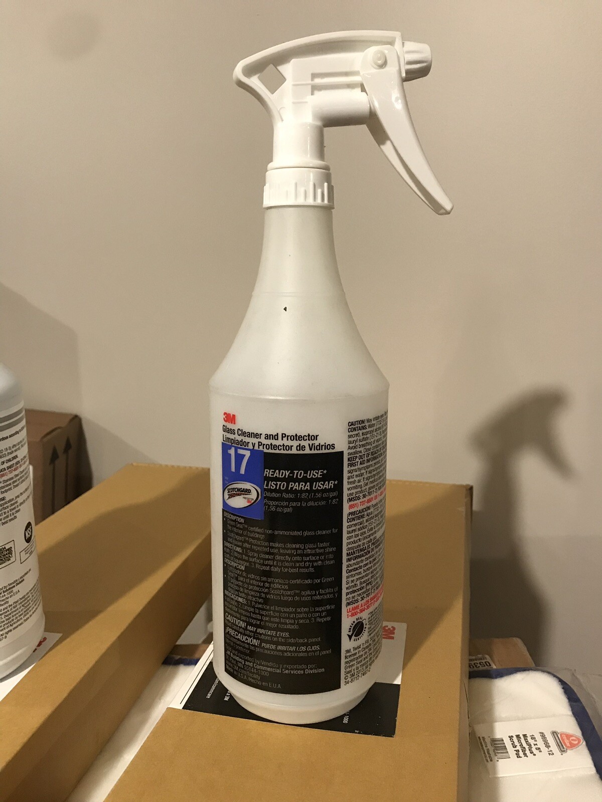 3m Glass Cleaner Protector Printed Labeled Empty Spray Bottle 17A | eBay