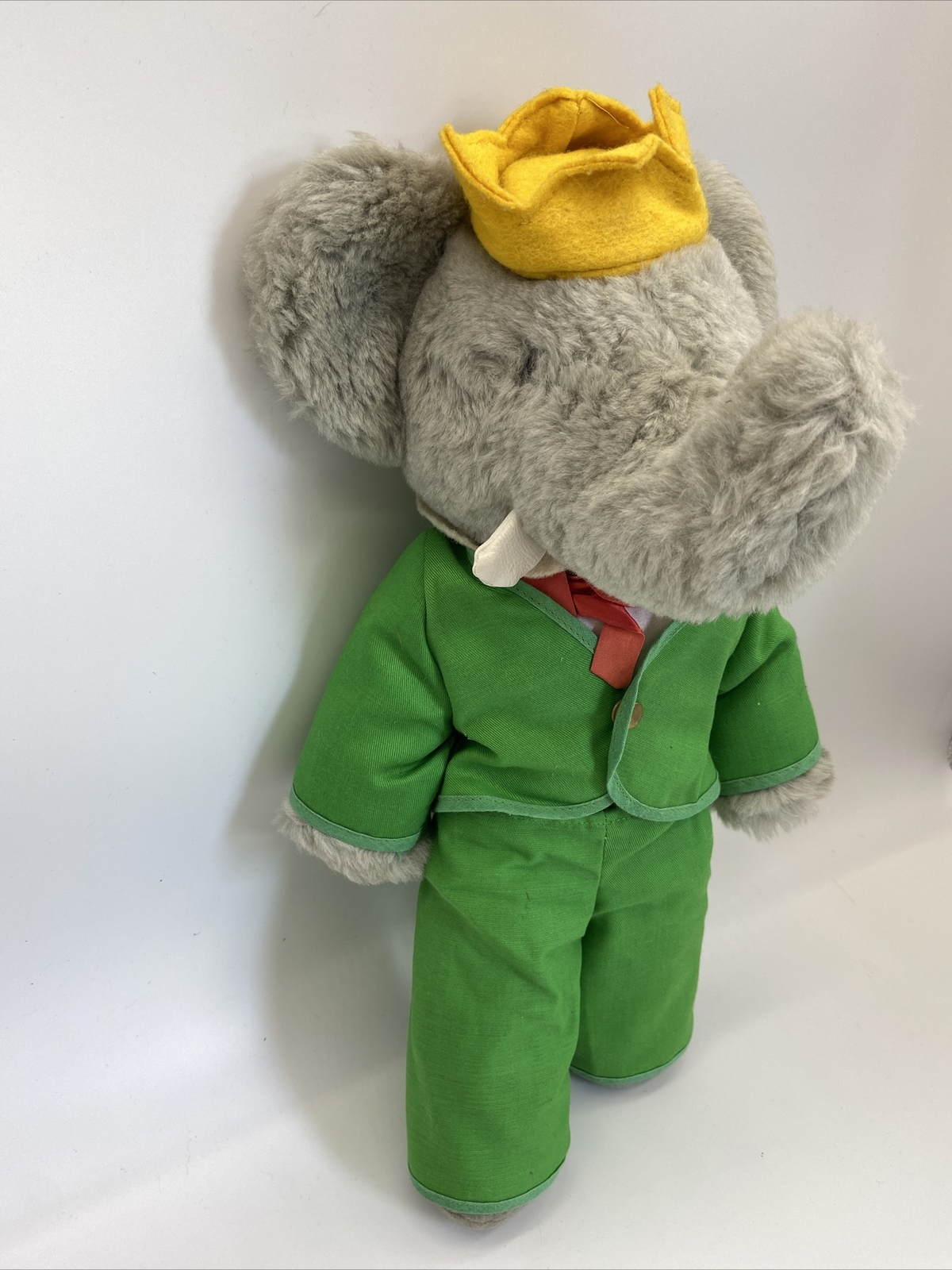 vintage King Babar the elephant stuffed plush Eden toy Random house ...