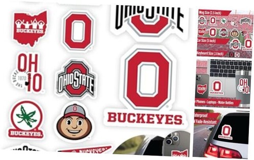 Ohio State Stickers (14 Stickers) 2 Large 5" for Car Windows 10 Ohio ...