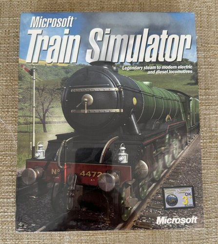 Microsoft Train Simulator 2001 Base PC Game Original Rare Big Box Vintage Sealed | eBay