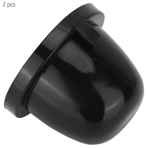 ・2Pcs 85mm Black Rubber Car LED Headlight Dust Cover Housing Seal Cap ...