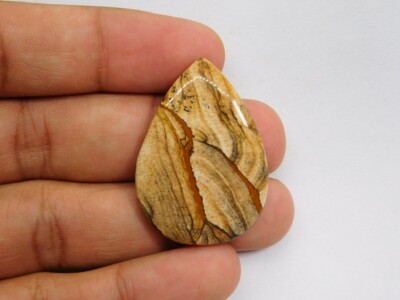 Top 100% Natural African Picture Jasper Cabochon Loose Gemstone 40 Cts ...