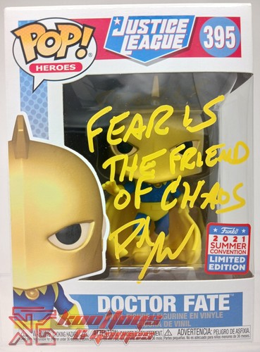 Doctor Fate #395 Funko Pop Signed David Sobolov Fear Friend Chaos ...