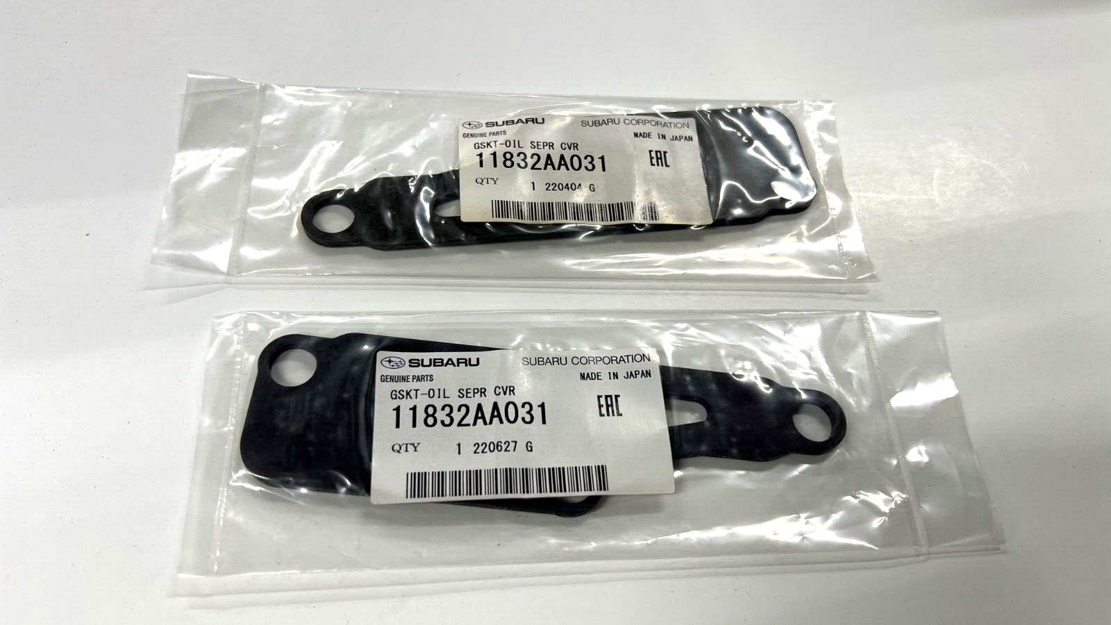 2-Pc Pk 2002-2005 Genuine Subaru Models Gasket, Oil Seperator Cover ...