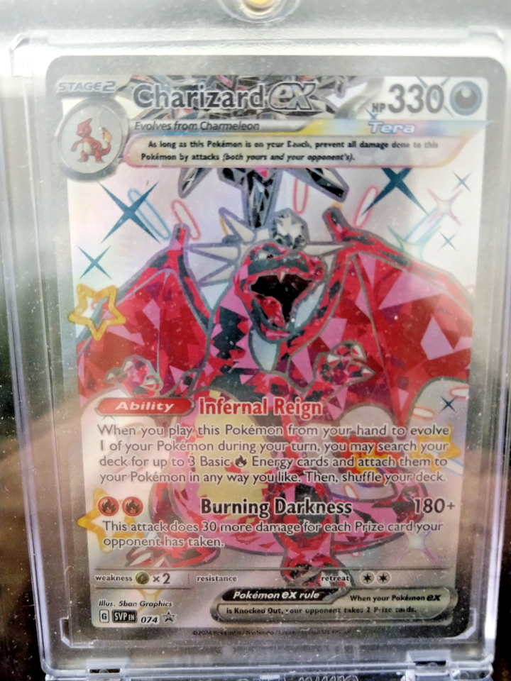NEW & SEALED! Pokemon tcg SHINY CHARIZARD EX Paldean Fates Tin 4 ...