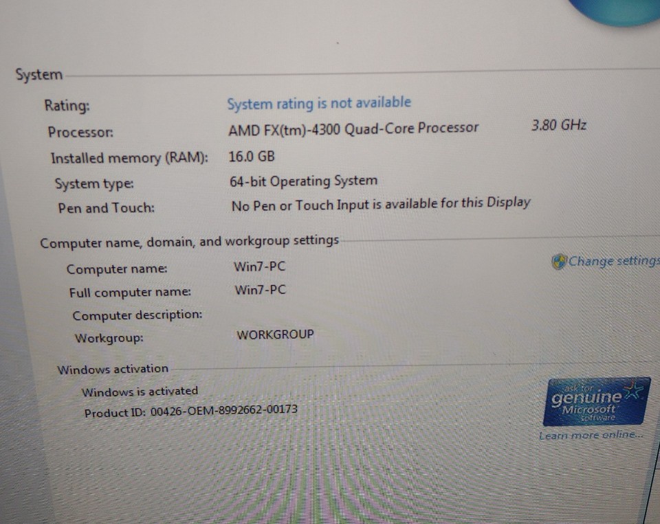 Computer Retro Windows 7 Gaming PC Serviced & Tested | eBay UK