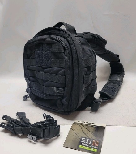 5.11 511 Tactical Series Rush MOAB 6 Sling Pack 56963 Black Bag 11L | eBay