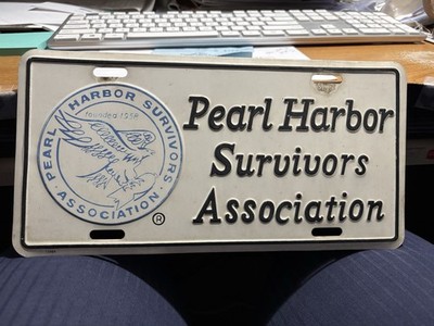Original Pearl Harbor Survivors Association License Plate 1958. Very ...