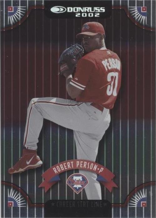 2002 Donruss - Robert Person #124 Career Stat Line /47 for sale online ...