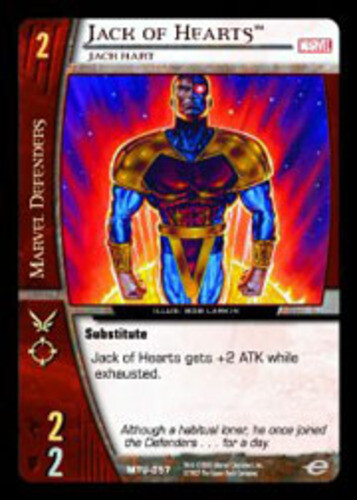 VS System: Jack of Hearts, Jack Hart [Played] Marvel Team-Up TCG CCG ...