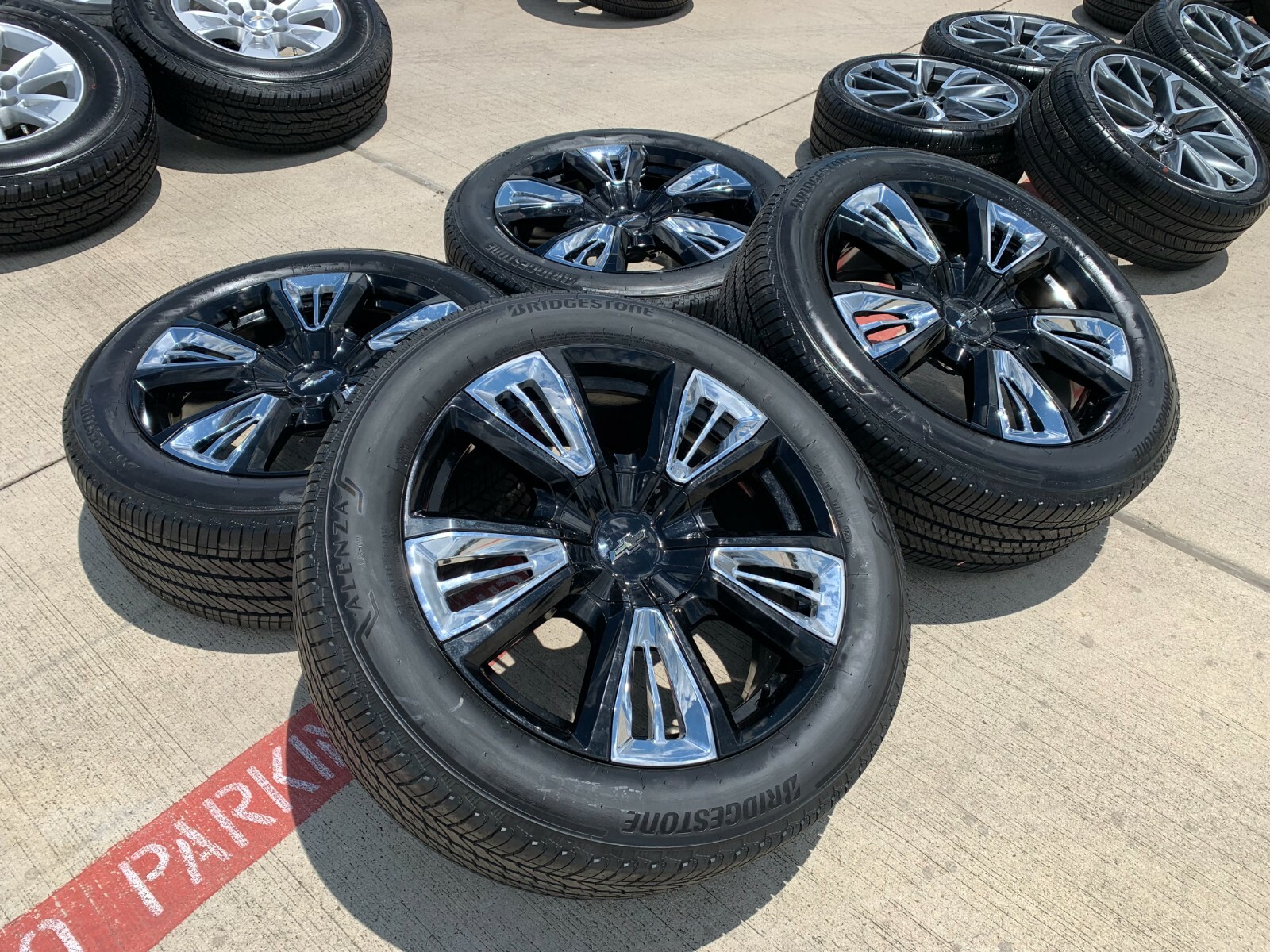 22" Chevy Tahoe Silverado Suburban RST OEM wheels rims 96951 2023 2024 ...