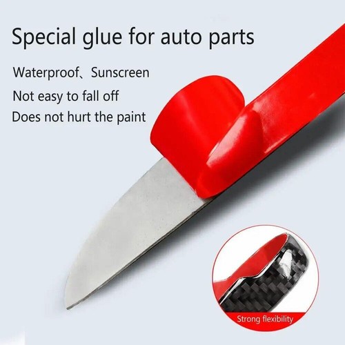 4x Auto Door Side Edge Protection Guard Trim Accessories Carbon Fiber ...