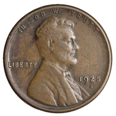 1925-S Lincoln Wheat Cent Penny F/VF Complete Your Album!! | eBay