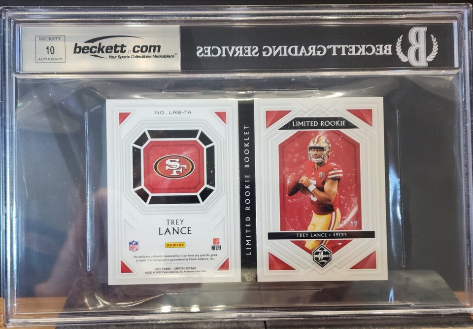 2021 Panini Limited Football - Rookie Booklet - Trey Lance - 17/49 ...