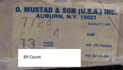 Vintage Mustad Pike Hooks Bronze Size 4 7724 89 Count | eBay