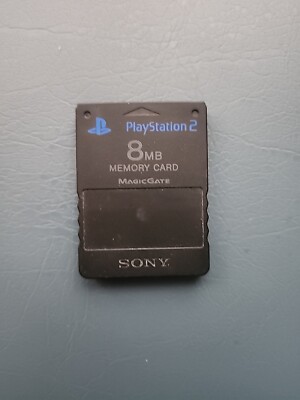 Sony PlayStation 2 Memory Card - Official - OEM - MagicGate 8mb SCPH ...