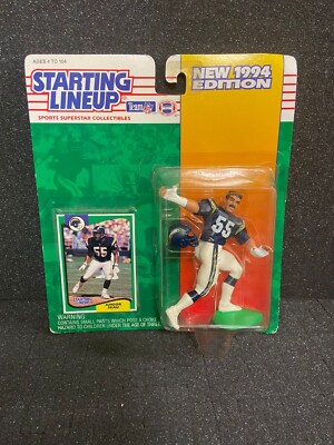 1994 KENNER STARTING LINEUP JUNIOR SEAU NFL ACTION FIGURE W/ CARD SD ...