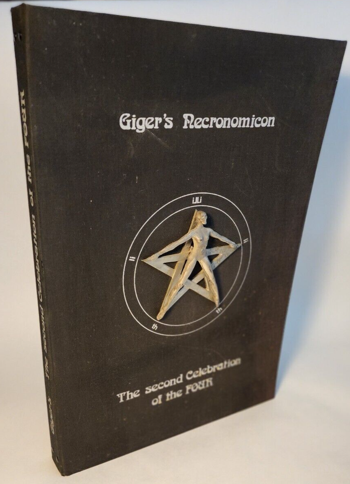 1977 H.R. GIGER NECRONOMICON INSCRIBED TO GORDON CARROLL ALIEN MOVIE ...