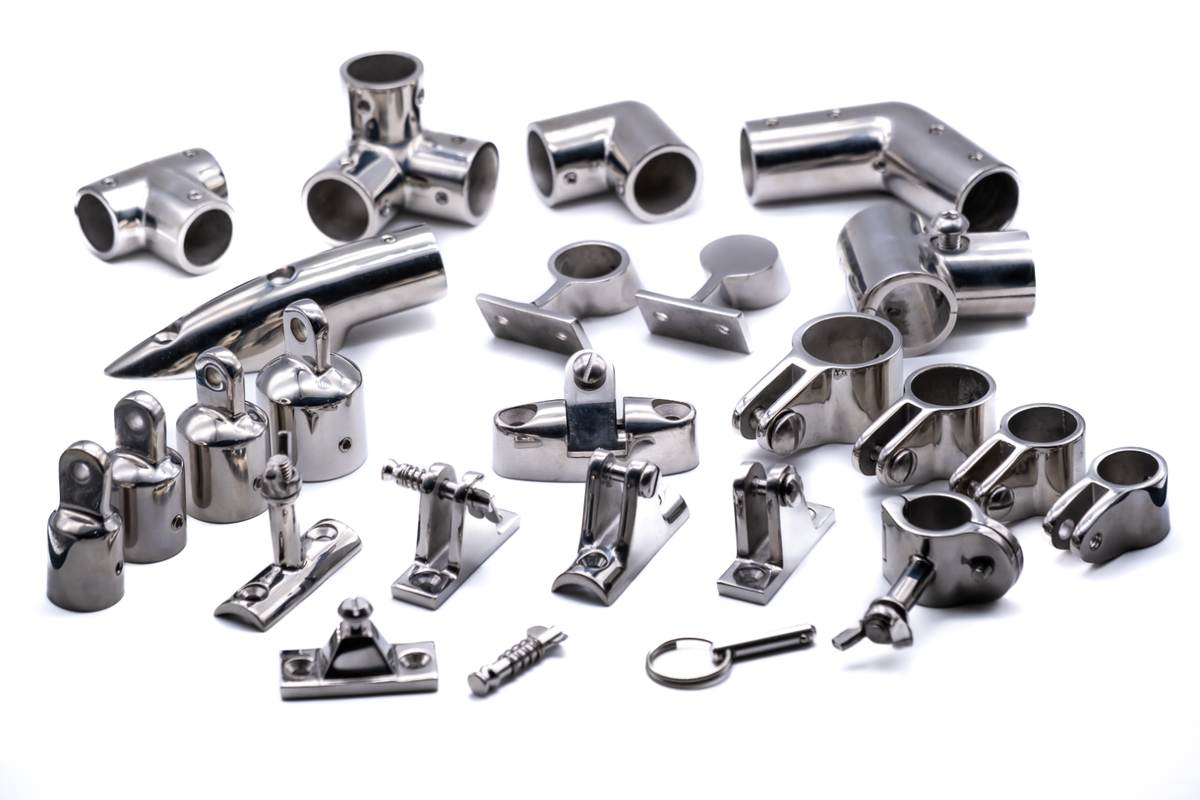 Canopy Tubing And Fittings Canopy Clamp Hinged 25mm RWB Marine