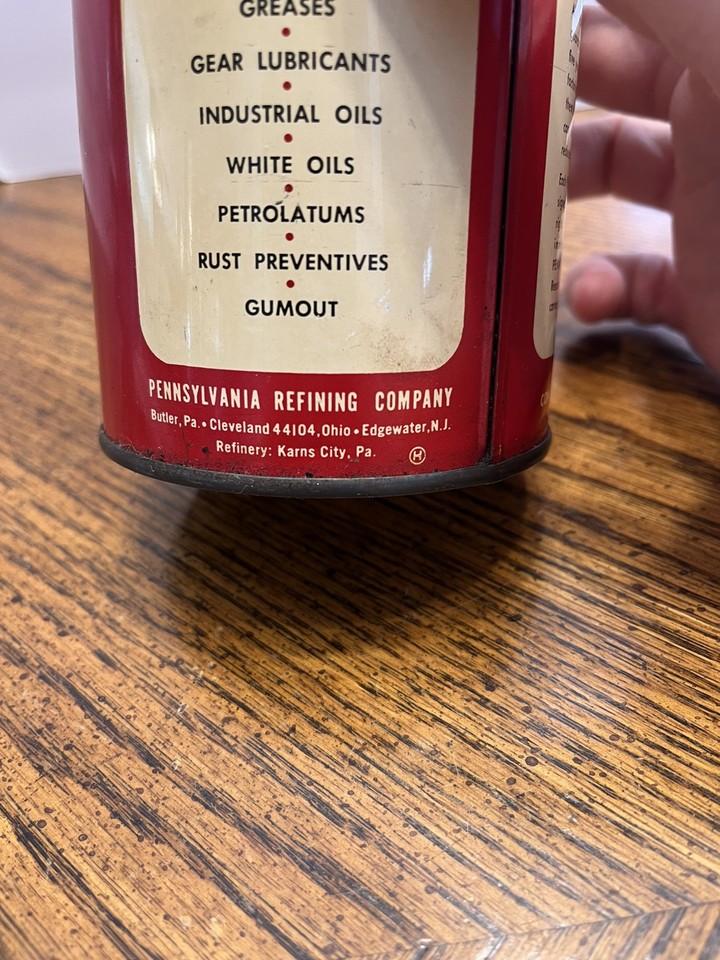 Vintage 1950s Rare Penn Drake Grease Oil Can Karns City PA | eBay