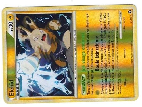 POKEMON HS TRIOMPHE HOLO INV N° 21/102 ELEKID | eBay