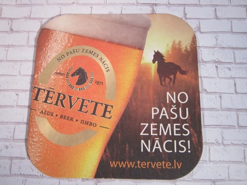 Bière de Collection Barre dessous Verre ~ Agrofirma Tervete Alus Bier ...