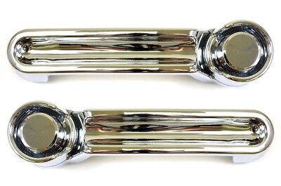 Outside Outer Exterior Door Handle Chrome Left Right Pair | eBay