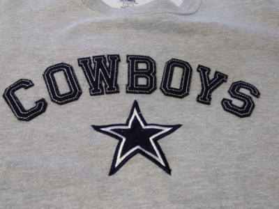 Authentic Apparel Dallas Cowboys Gray Sweatshirt Men's Size L Football ...