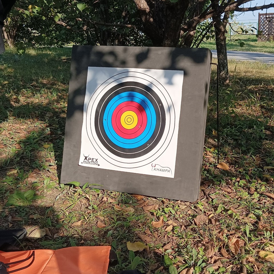KHAMPA Square Archery Target Foam for Backyard 2' x 2' Includes 2 Paper ...