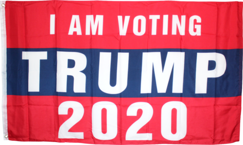 I Am Voting Trump 2020 Red USA Presidential Campaign 3X5 Flag Rough Tex ...