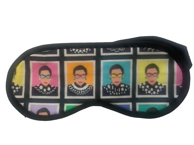 RBG Brights Cotton PRINT SLEEP MASK, EYE MASK TRAVEL, FLY, Cheeky GIFT ...