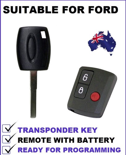 3B REMOTE + TRANSPONDER CAR KEY Suitable for FORD FALCON FG UTE 2008 ...
