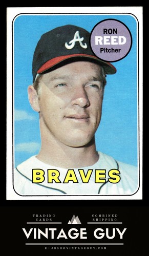 1969 Topps #177 Ron Reed Vintage Atlanta Braves Baseball Card | eBay