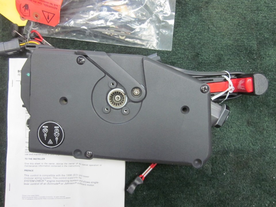 JOHNSON EVINRUDE REMOTE CONTROL BOX SIDE MOUNT TRIM SWITCH OEM FACTORY ...