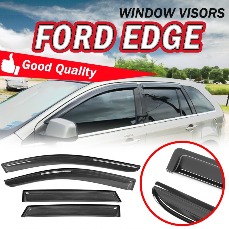 For 07-14 Ford Edge Window Visor Rain Shade Guard Vent Deflector Front ...