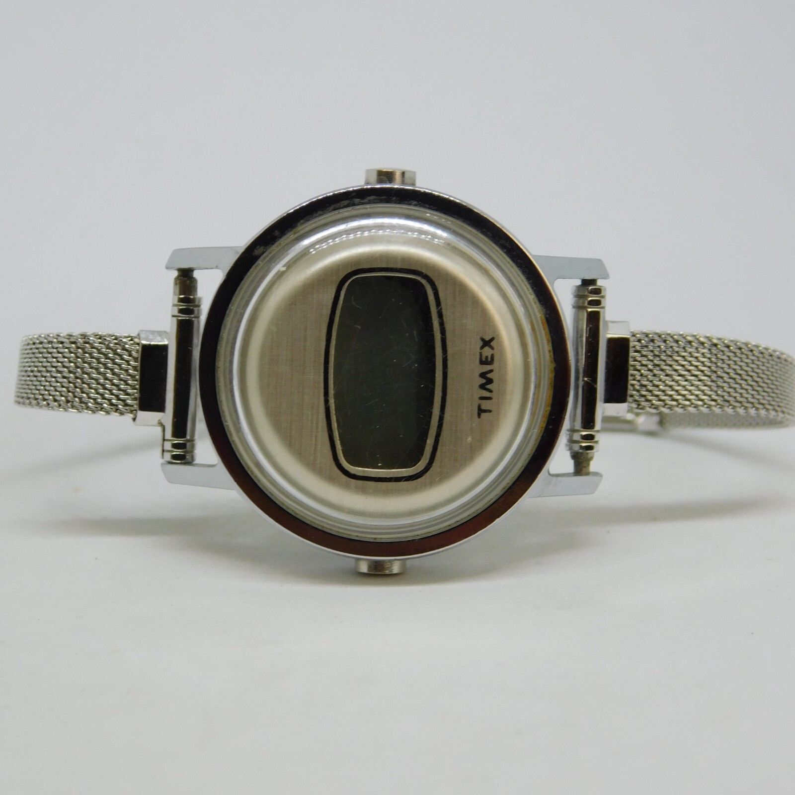 Vintage Timex H CELL Silver Tone Digital Women's Watch Sz. 5 3/4 ...