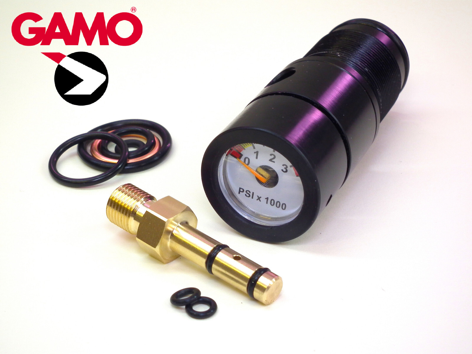 Gamo Custom Air Rifle Quick-Fill with Pressure Gauge + Spares Probe ...