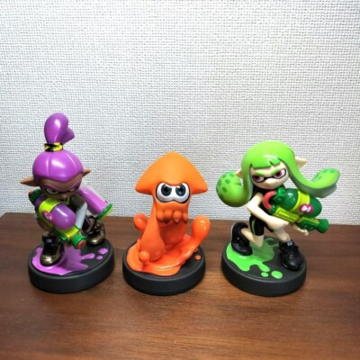 Nintendo Amiibo *Alt Color* Splatoon Inkling Green Girl Orange Squid ...