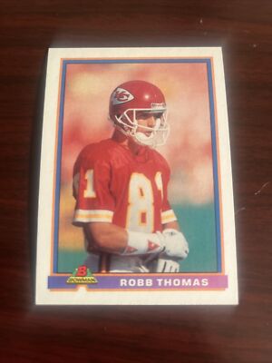 1991 Bowman Robb Thomas #226 Kansas City Chiefs Oregon State | eBay