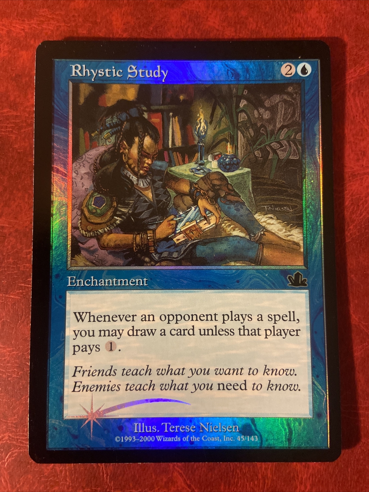 MTG Magic The Gathering RHYSTIC STUDY Foil PROPHECY GORGEOUS! UNPLAYED ...