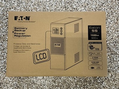 Eaton 5S1500LCD 1500VA 900W UPS Line-Interactive Tower w/ LCD – New ...
