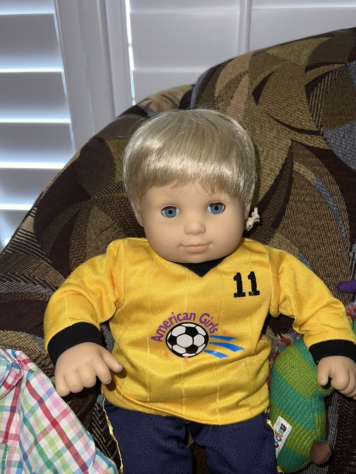 American Girl Doll Bitty Baby Twin Boy with Blonde Hair & Blue Eyes | eBay