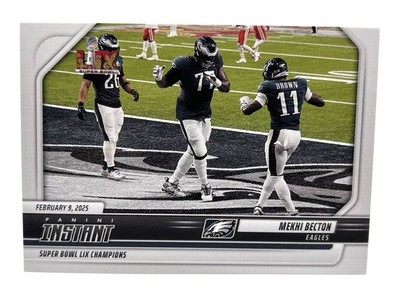 Mekhi Becton #12 Eagles 2024-25 Panini Instant Super Bowl LIX Champions ...