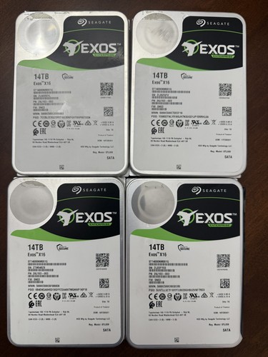 Seagate Exos X16 14TB SATA 6Gb/s Enterprise CMR 3.5" Hard Drive SMART ...