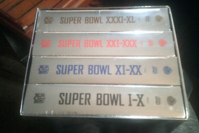NFL Super Bowl I - XL Collector's Set 20-Disc DVD Box Set perfect ...