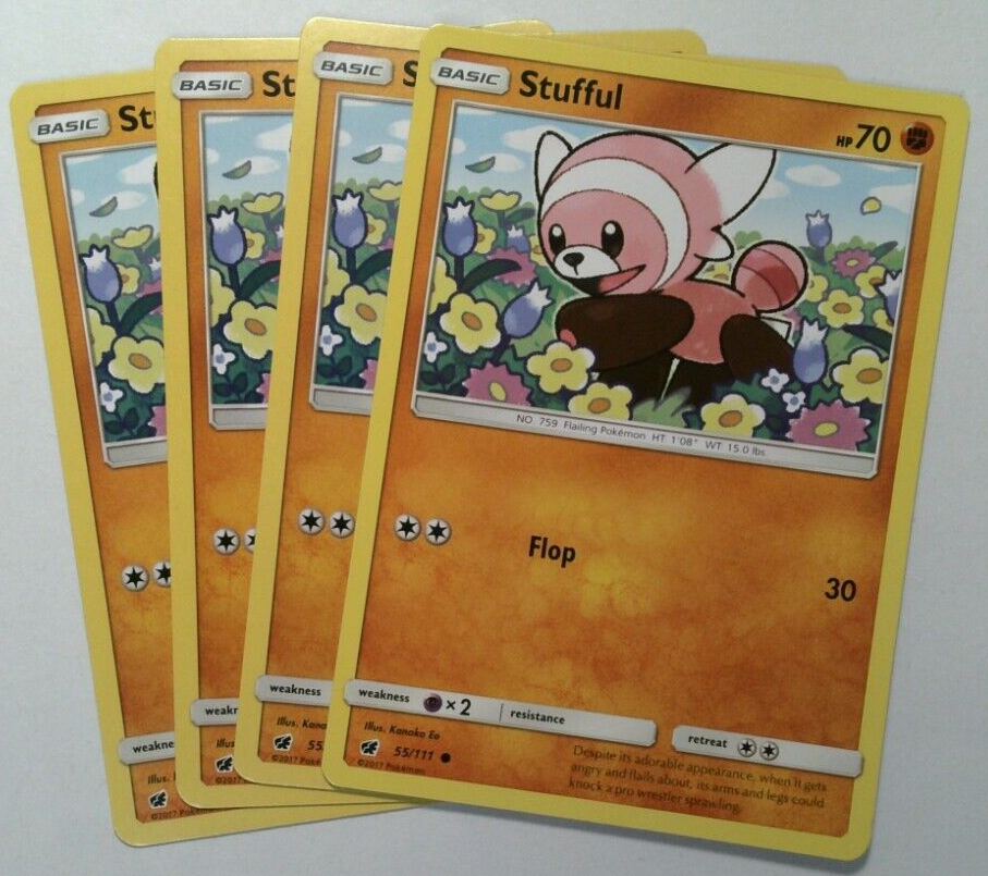 Pokemon - Stufful x4 *55/111* | eBay