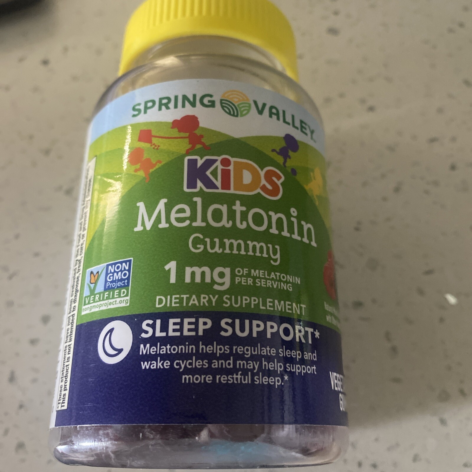 Spring Valley Kids Melatonin Dietary Supplement Gummies, Raspberry, 1 ...