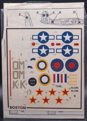 Unknown | No. 35 | 1:72 A-20 B/G Boston Decals | eBay